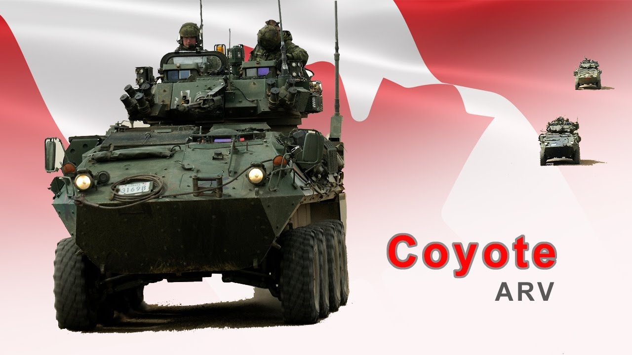 Coyote - An effective armed scouting vehicle of the Canadian army - YouTube