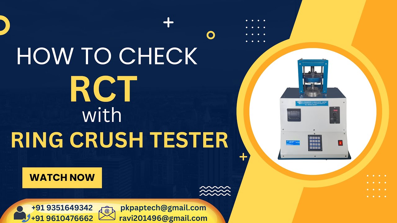 RING CRUSH TESTER || RCT TESTER || PAP-TECH - YouTube