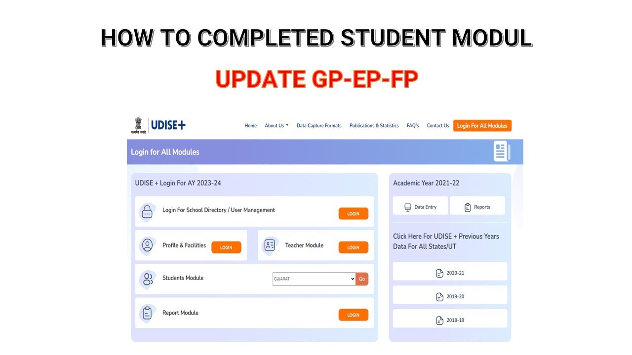HOW TO COMPLETED STUDENT MODUL || UPDATE GP-EP-FP || STUDENT PROFILE ...