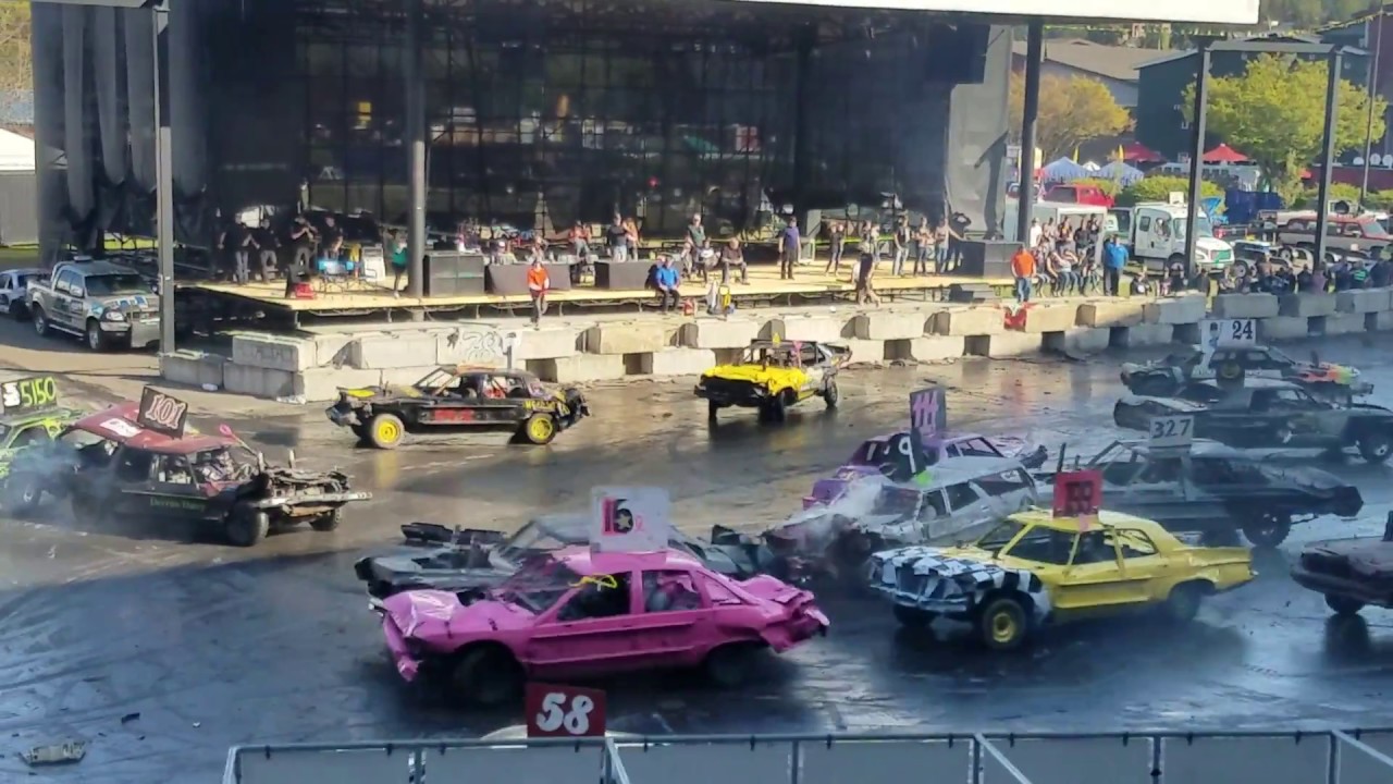 Slamfest Demolition Derby 4/21/18 - YouTube