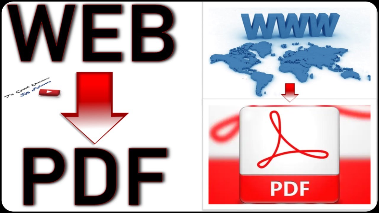 Convertir una página Web a un Documento PDF (Rápido y Sencillo) - YouTube