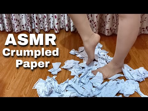 ASMR 🔥 | Crumpled paper and Pantyhose Walking🔥 Sounds | No Talking🔥