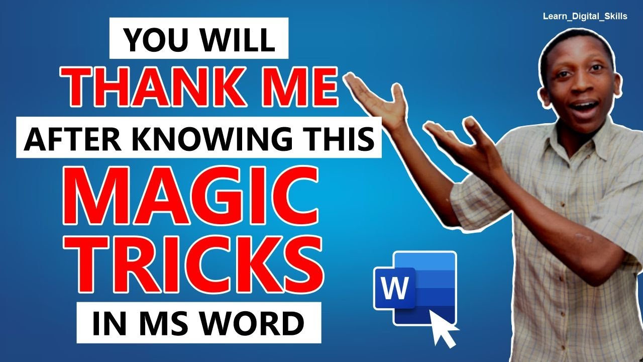 Exposing the Trick : Microsoft Word trick you need to know - YouTube
