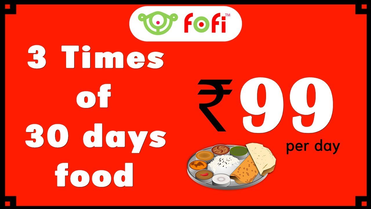 One Day Food Just ₹99 Only at fofi foods - YouTube