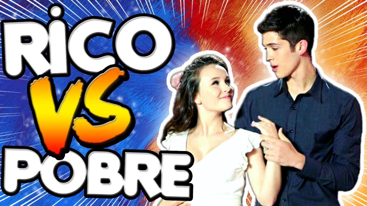 RICO VS POBRE Com Mirela e Luca Tuber - YouTube