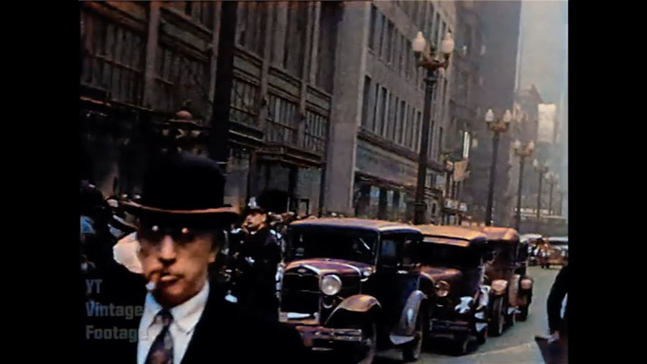 1930s - Chicago Street Scenes [Colorized by AI] - YouTube