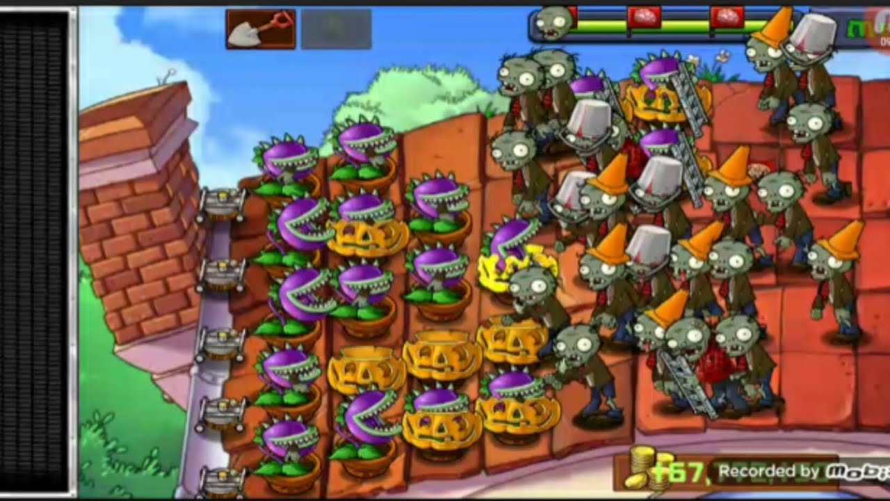 pvz | Adventure Roof | Strategy Mode Fullgame HD 1080p | Level 5 - YouTube