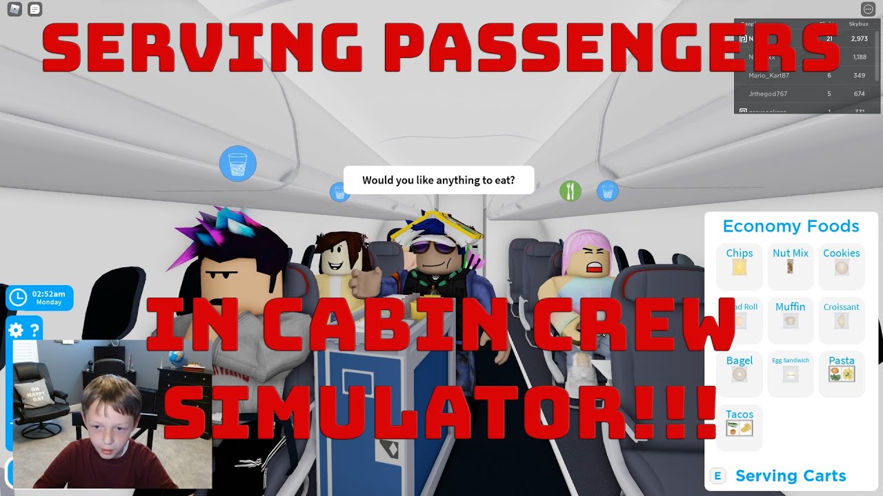 SERVING PASSENGERS IN CABING CREW SIMULATOR!!! | ROBLOX Cabin Crew ...