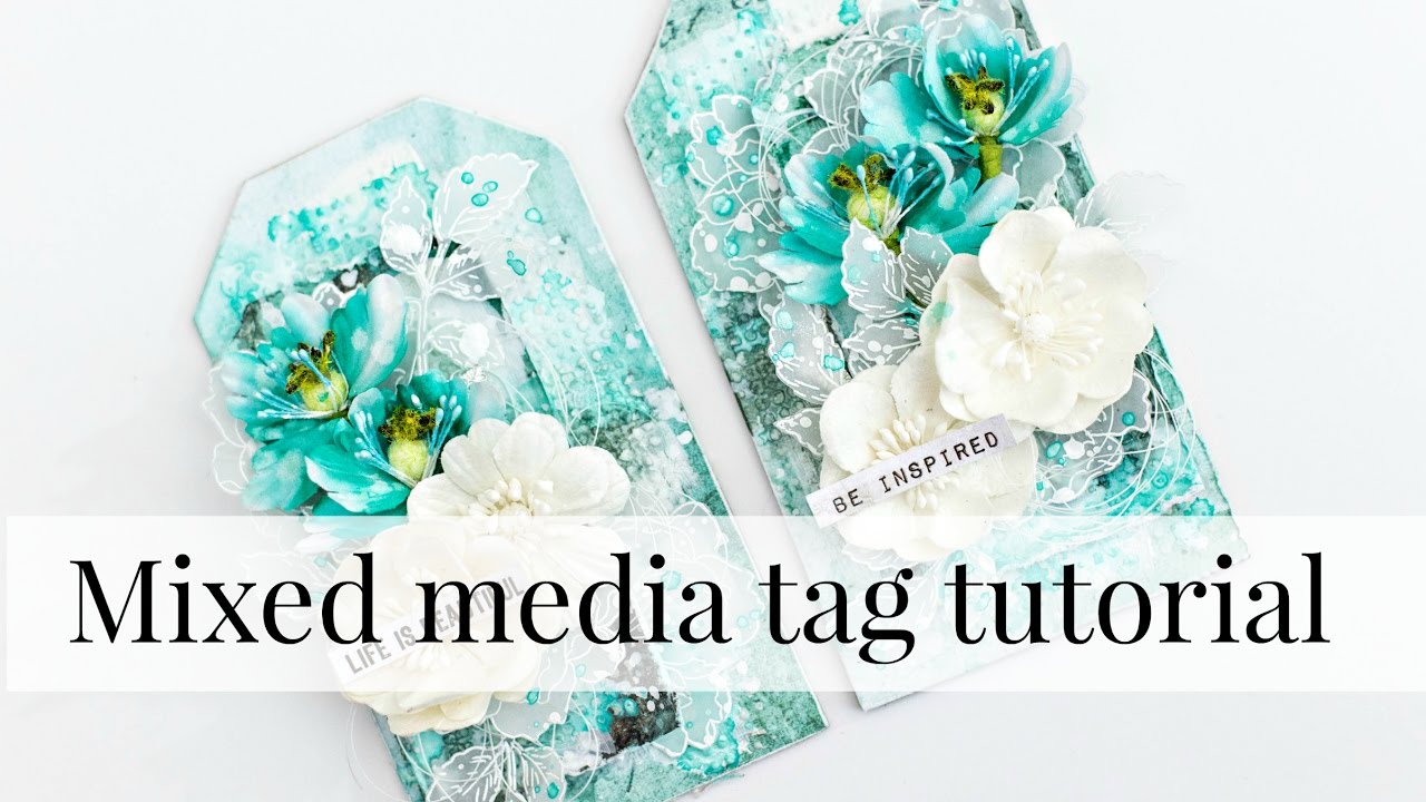 Step by step Mixed media tag tutorial - YouTube