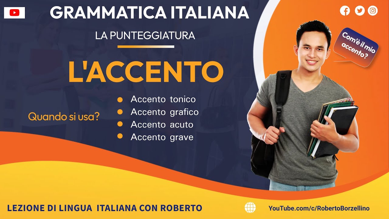 L'accento. Cos'è e quando si usa? Teoria con esempi. - YouTube