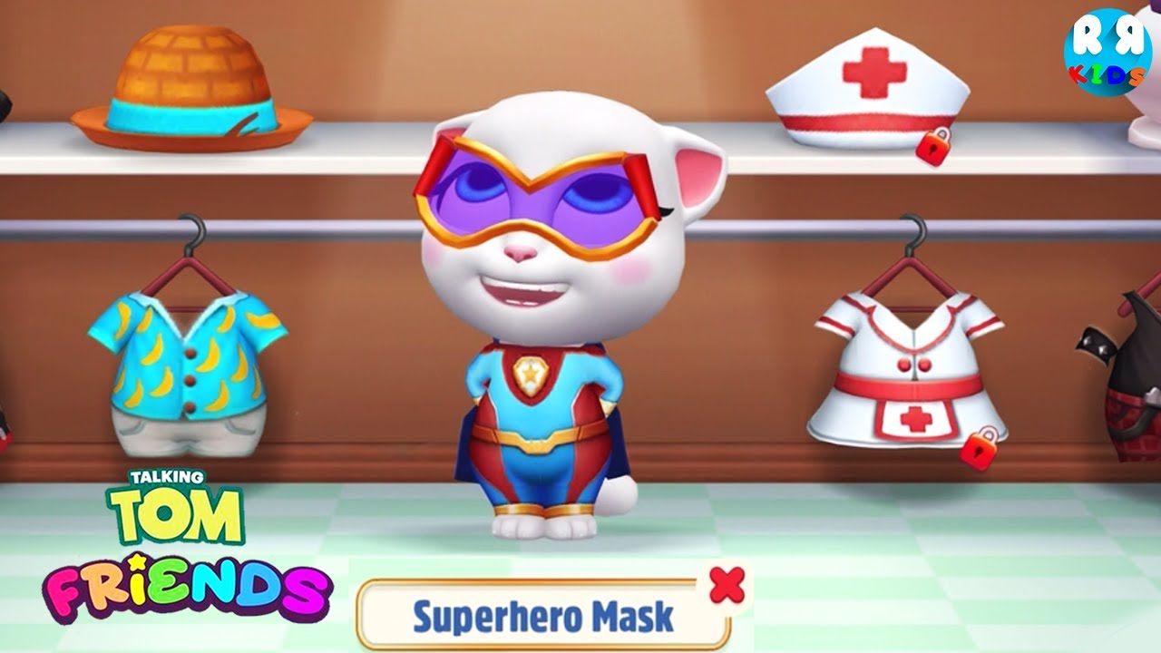 My Talking Tom Friends - Angela New Super Heroes Costume - YouTube