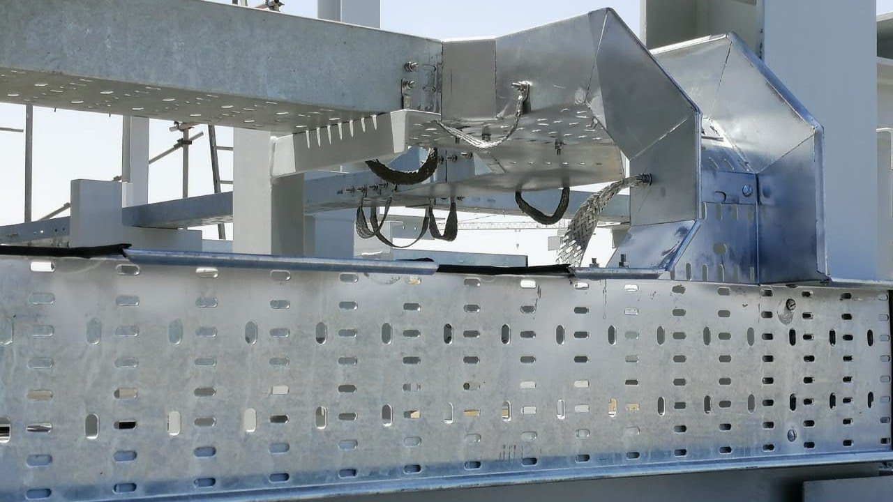 How to make 200mm cable tray 90 Degree Bend By 2 Cuts ! Cable tray Bend ...