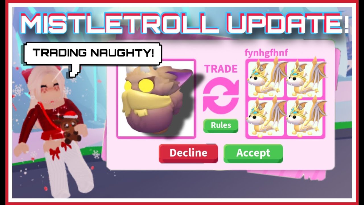 ️Trading BRAND NEW NAUGHTY MISTLETROLL First Hours In Game! WFL!? - YouTube