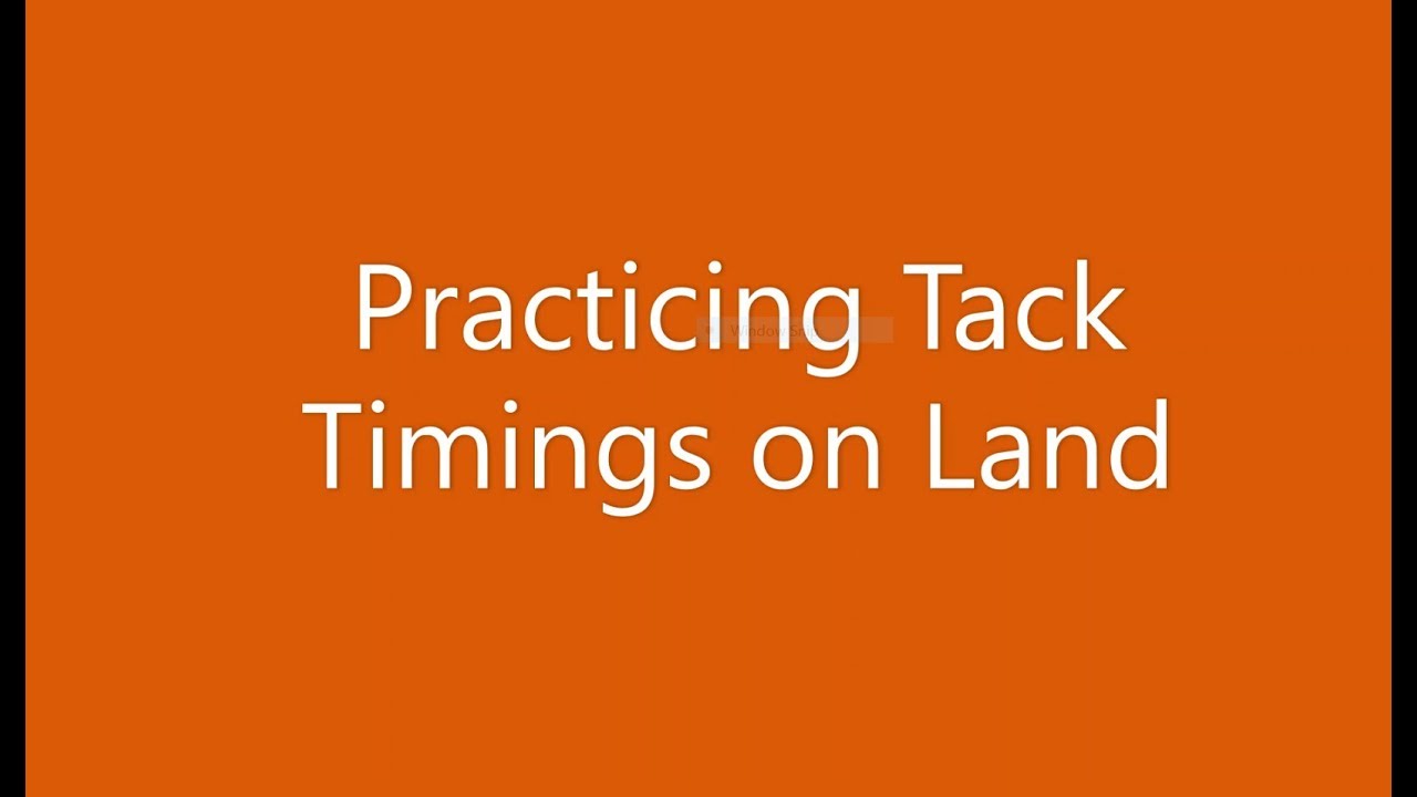 Tacking Practice crew movement practice dry sailing - YouTube