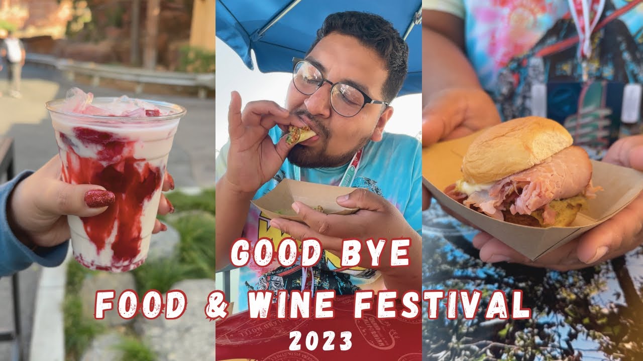 Saying good bye to Disney's Food & Wine Festival • Finishing our tabs ...