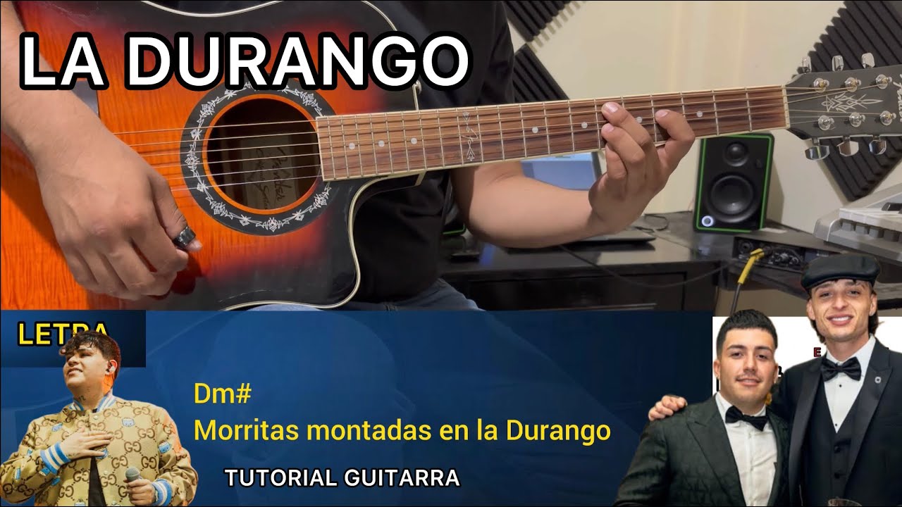 LA DURANGO | Peso Pluma Junior H Eslabón Armado | TUTORIAL GUITARRA ...