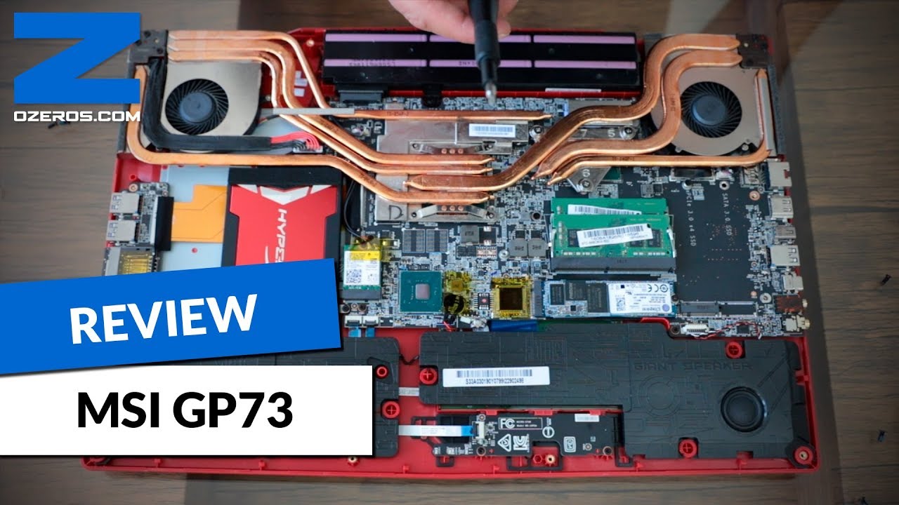 Review: Notebook gamer MSI GP73 - Pruebas y desarme - YouTube