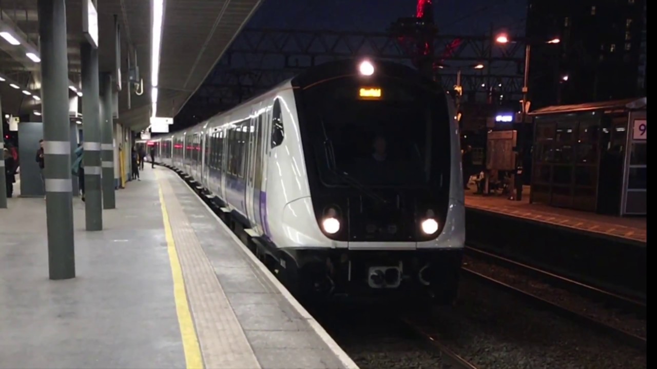 Crossrail Class 345 (Unit 345012) departs Stratford on January 7th 2018 ...