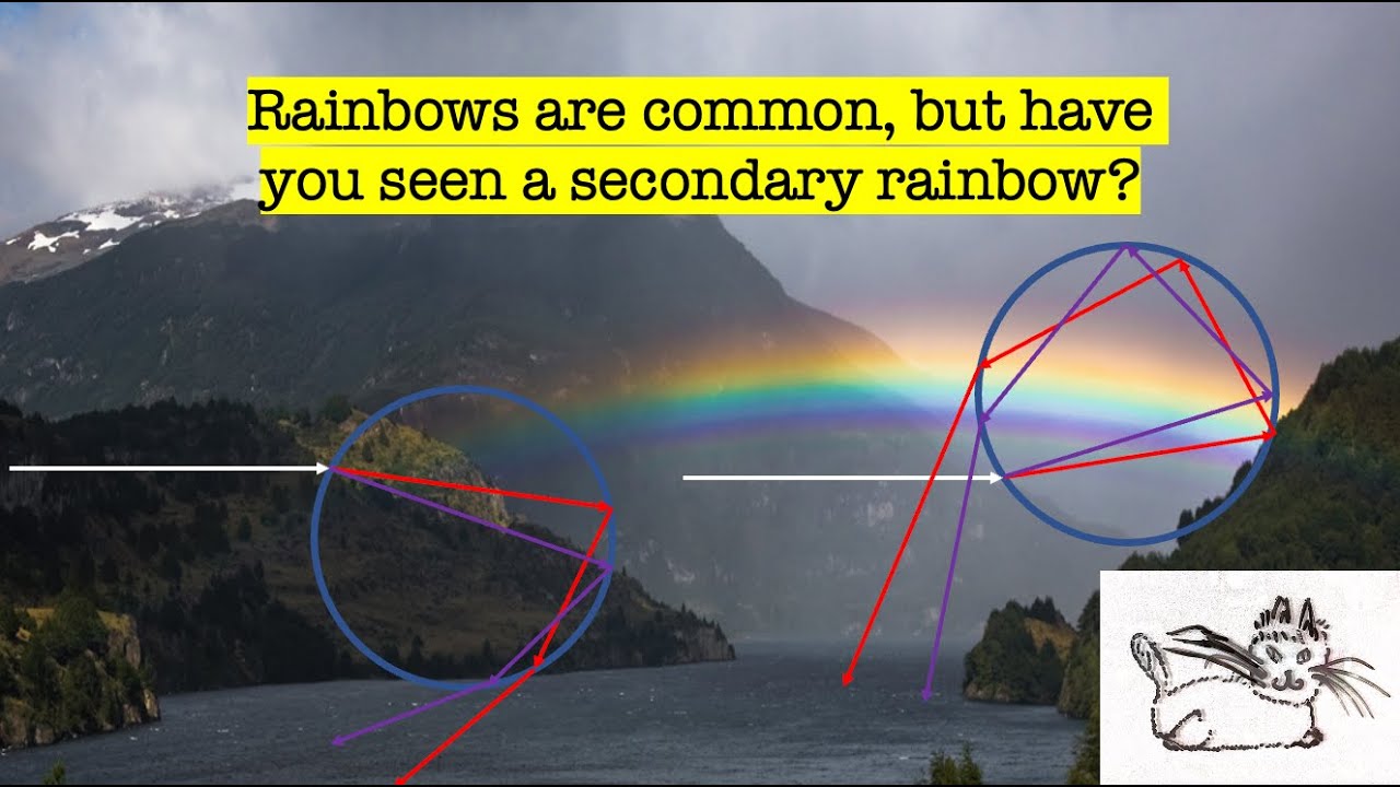 Rainbows are common, but have you seen a secondary rainbow? - YouTube