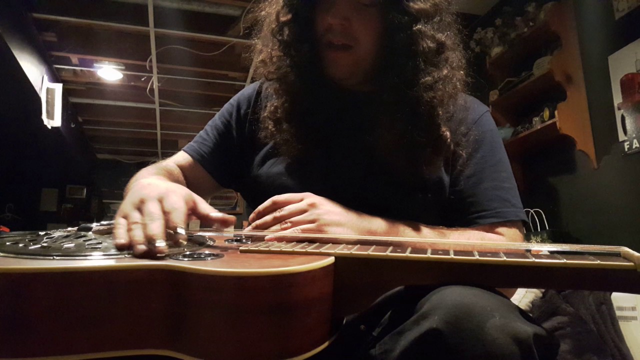 Alabama Squareneck Dobro w/ shimmed nut. - YouTube