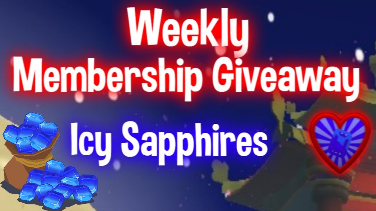 WEEKLY MEMBERSHIP GIVEAWAY | Sapphires, Rares, and More! | Animal Jam ...