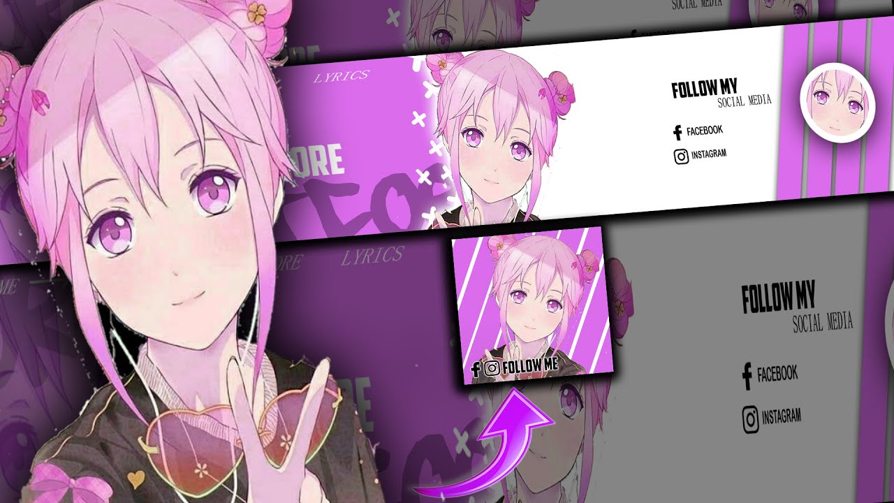 " Speed art " - Banner - Nightcore - Tutorial - ( Photoshop ) - YouTube