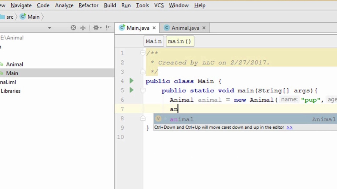 how to wirte class in java, java tutorial - YouTube