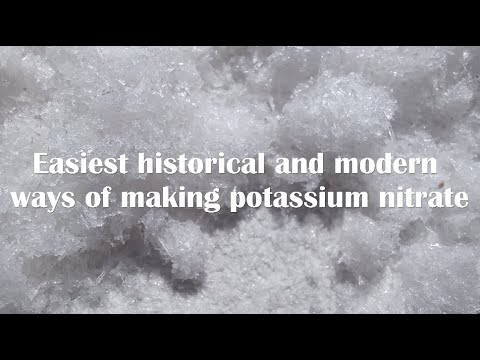 Simple Historic and Modern Methods for Producing Potassium Nitrate ...