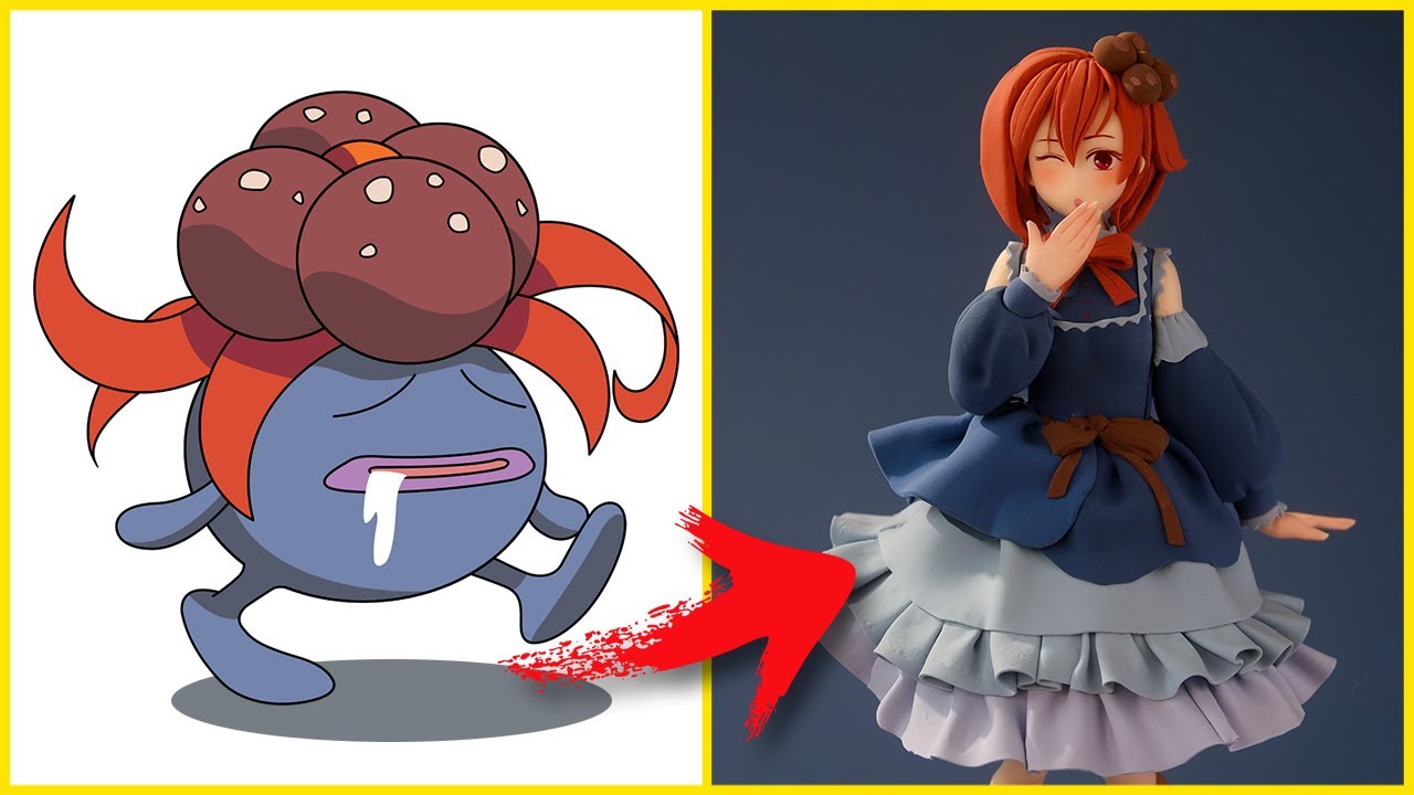 Pokémon Figures Making - Gloom Characters As Anime | Clay ART - YouTube