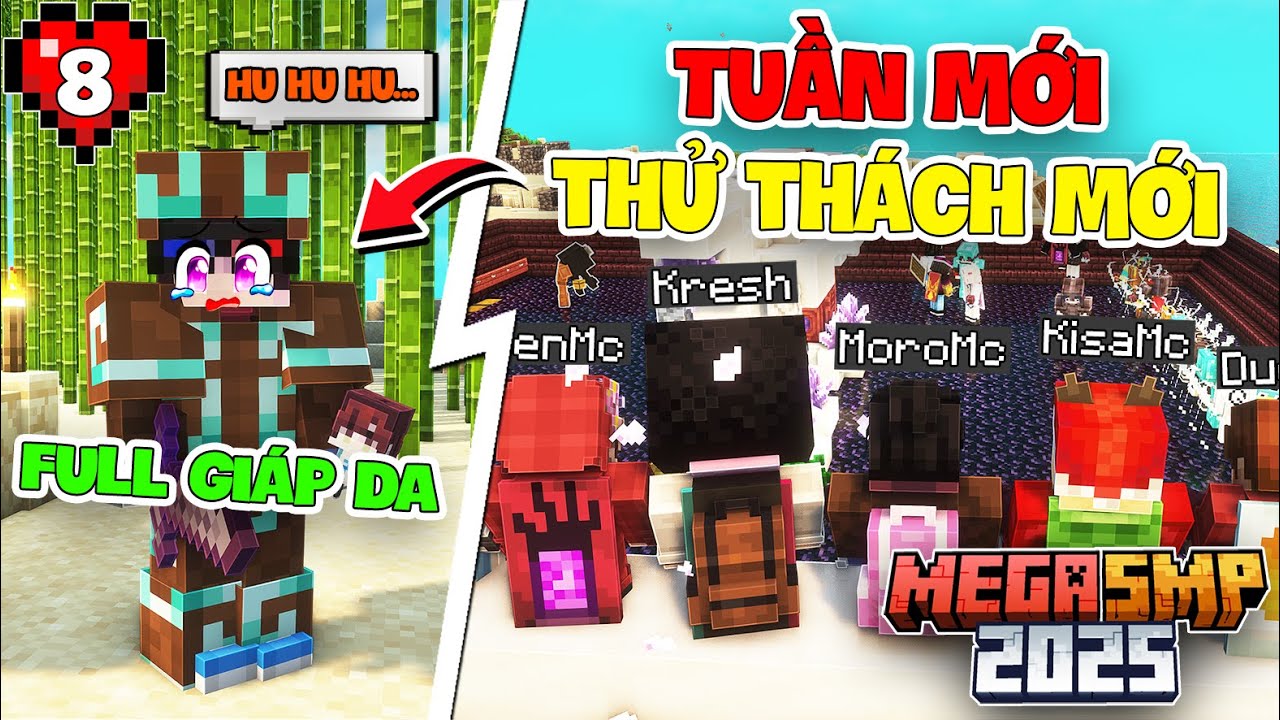 Minecraft MEGA SMP 2025 Tập 8 - Tuần Mới Thử Thách Mới - YouTube