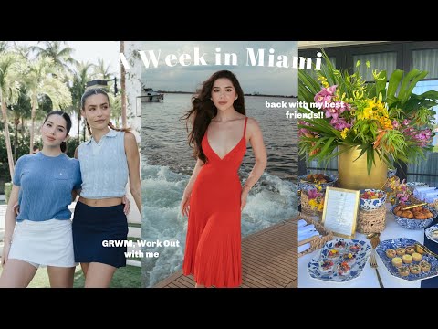 MIAMI VLOG ♡ GRWM, Work Out with Me + more!