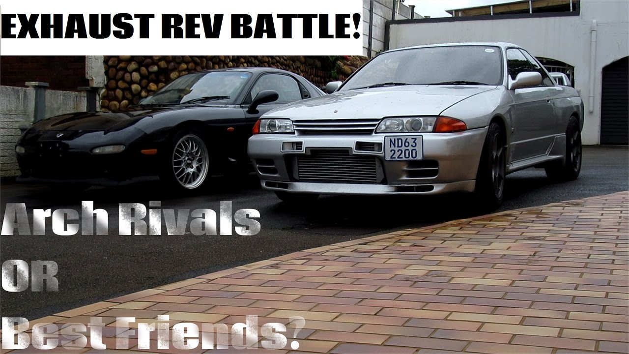 My R32 GT-R meets My RX7 FD3S for the first time + Exhaust Sounds - YouTube