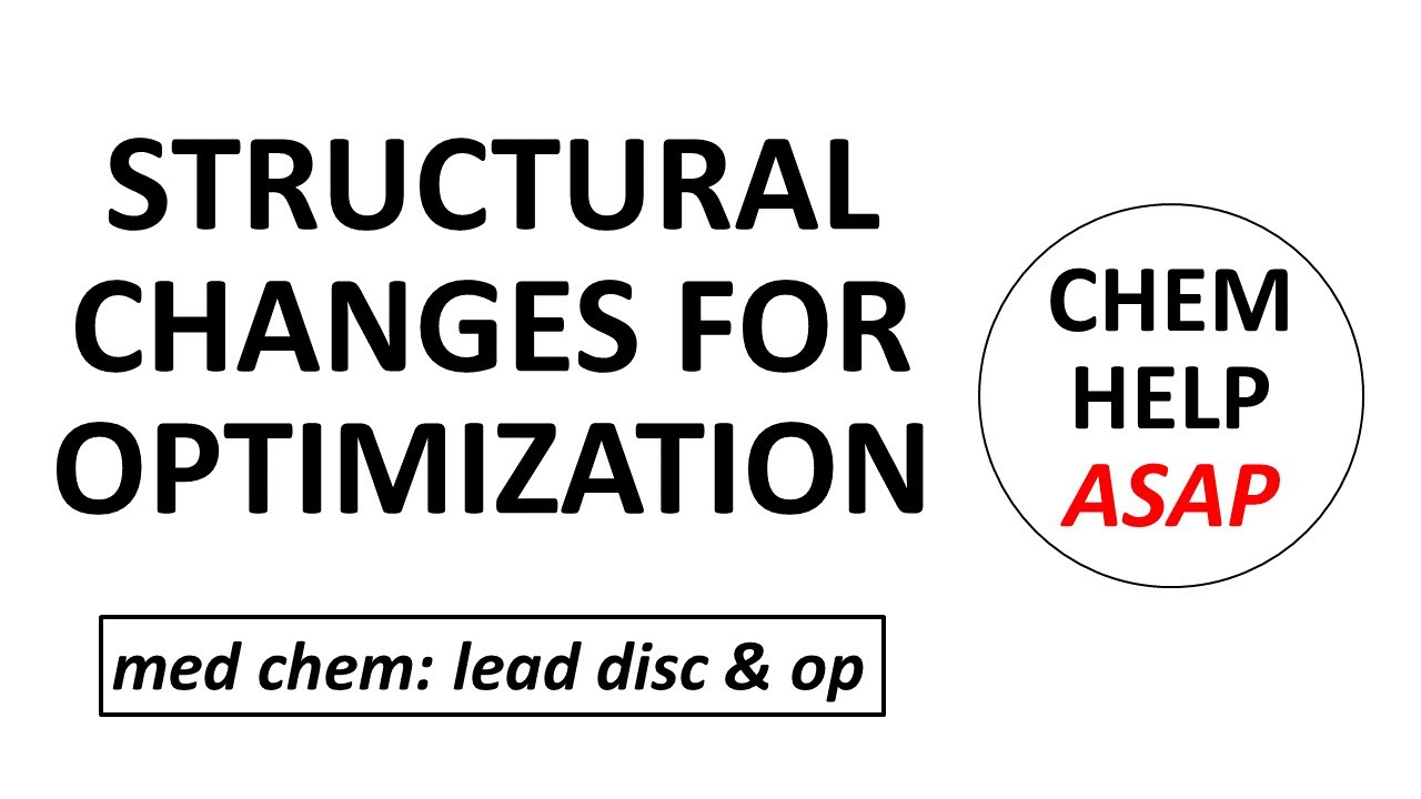 structural changes & SAR for lead optimization - YouTube