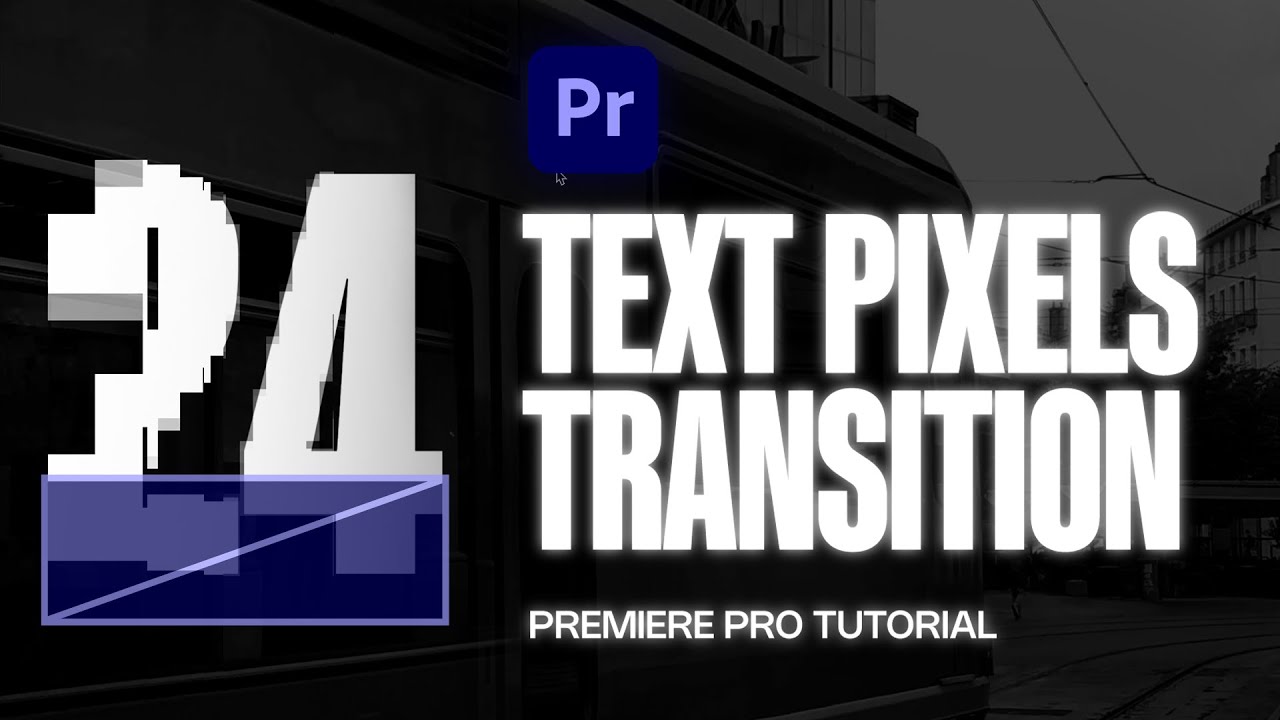 How to Make Text Pixelation Transition in Premiere Pro - YouTube