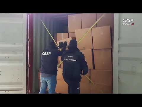 Polska Policja - Ponad 9 mln papierosów przejęte przez CBŚP i KAS
