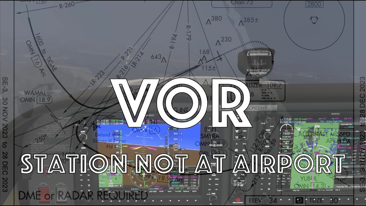 How to Shoot a VOR Approach (Station not at the airport)? | Real Flight ...