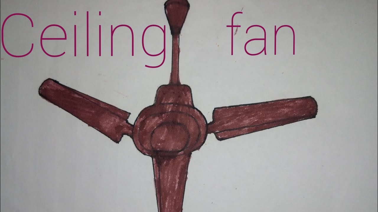 Ceiling fan drawing - YouTube