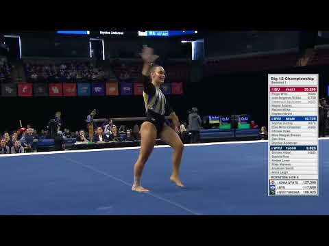 Sophia Rice 9.9 Floor WVU @ Big 12 Championships 3-22-25 - YouTube