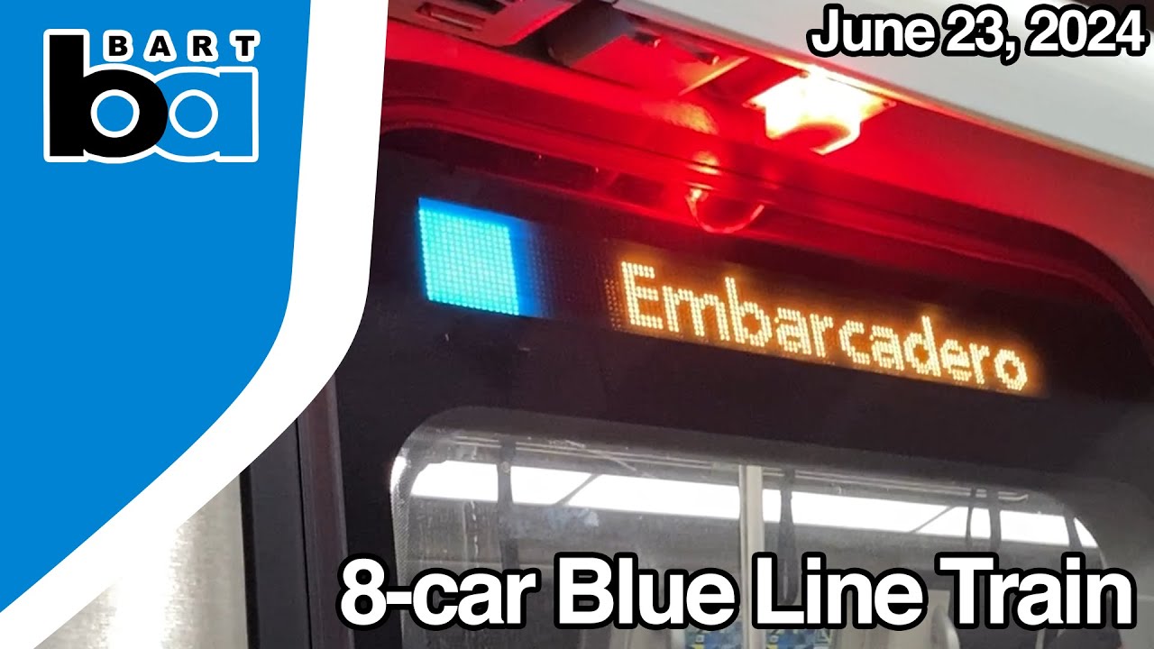 BART Blue Line - Full (Shortened) Route to Daly City - YouTube