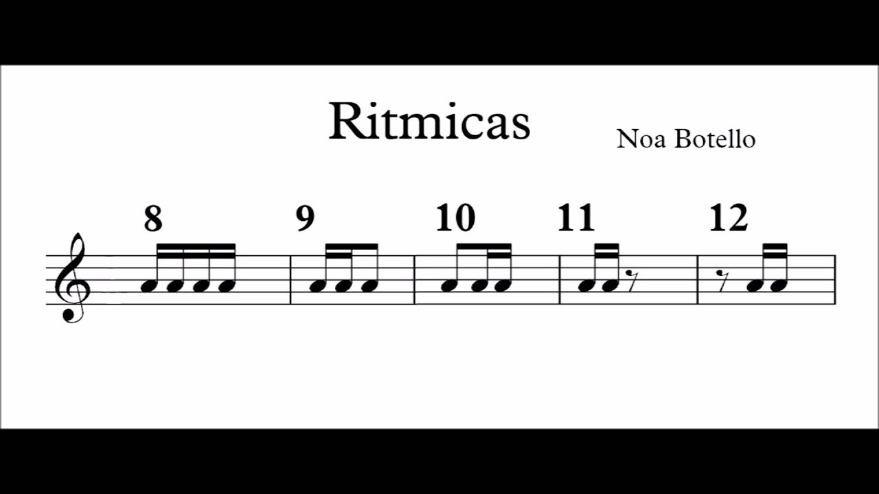 Ejercicios Ritmicos Parte II - YouTube