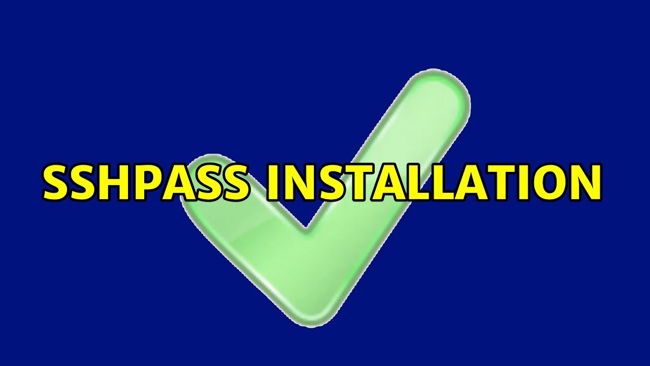 Sshpass Installation Youtube
