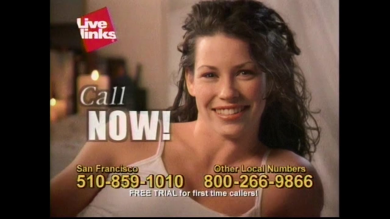 2003 Live Links (Evangeline Lilly) Live Chatline Commercial, KPIX CBS 5 ...