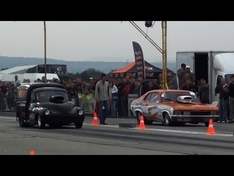 Chevrolet Nova SS Vs. Morris Minor Drag Race HD - YouTube