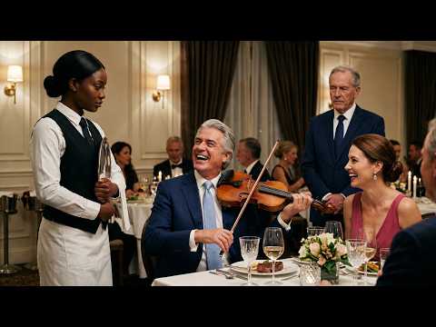 Waitress Asks to Play for a Tip, Billionaire Laughs, Unaware She's a Violin Prodigy