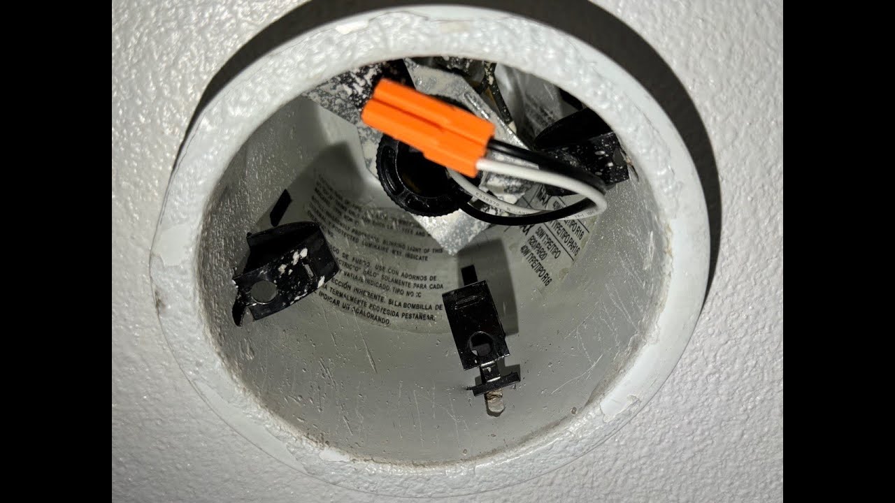 How to Remove Metal Clips for Recessed Light Housing from Ceiling - YouTube