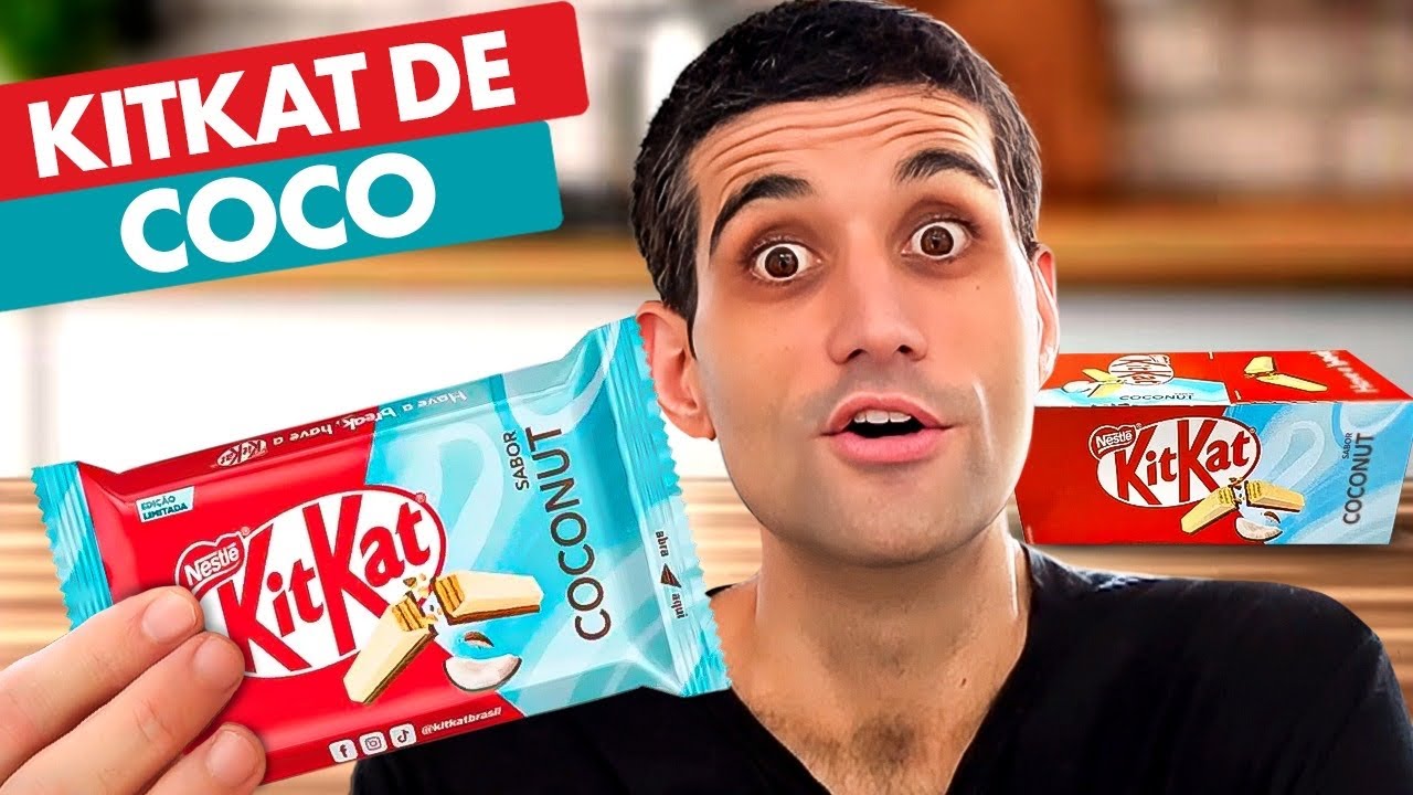 Comi o NOVO KITKAT sabor COCO - YouTube