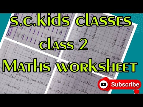 class 2 maths || class2 maths worksheet|| maths class 2nd ||maths class ...