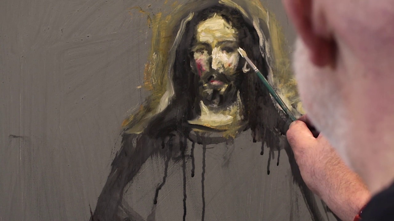 Painting Our Lord (Sacred Heart of Jesus) | CASTRILLO - YouTube
