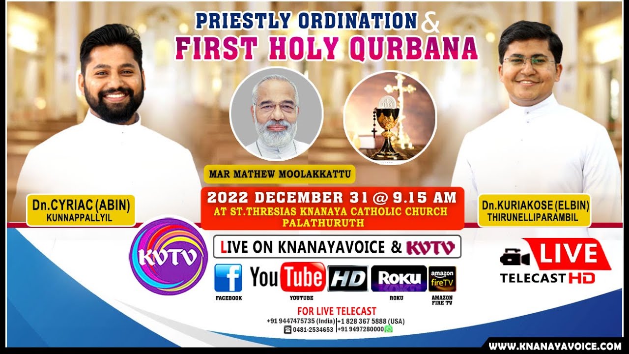 PALATHURUTH | PRIESTLY ORDINATION & FIRST HOLY QURBANA | Dn. ABIN | Dn ...