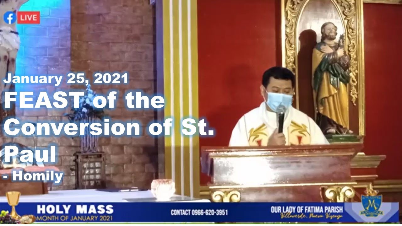 FEAST of the Conversion of St. Paul - Homily - January 25, 2021 - YouTube